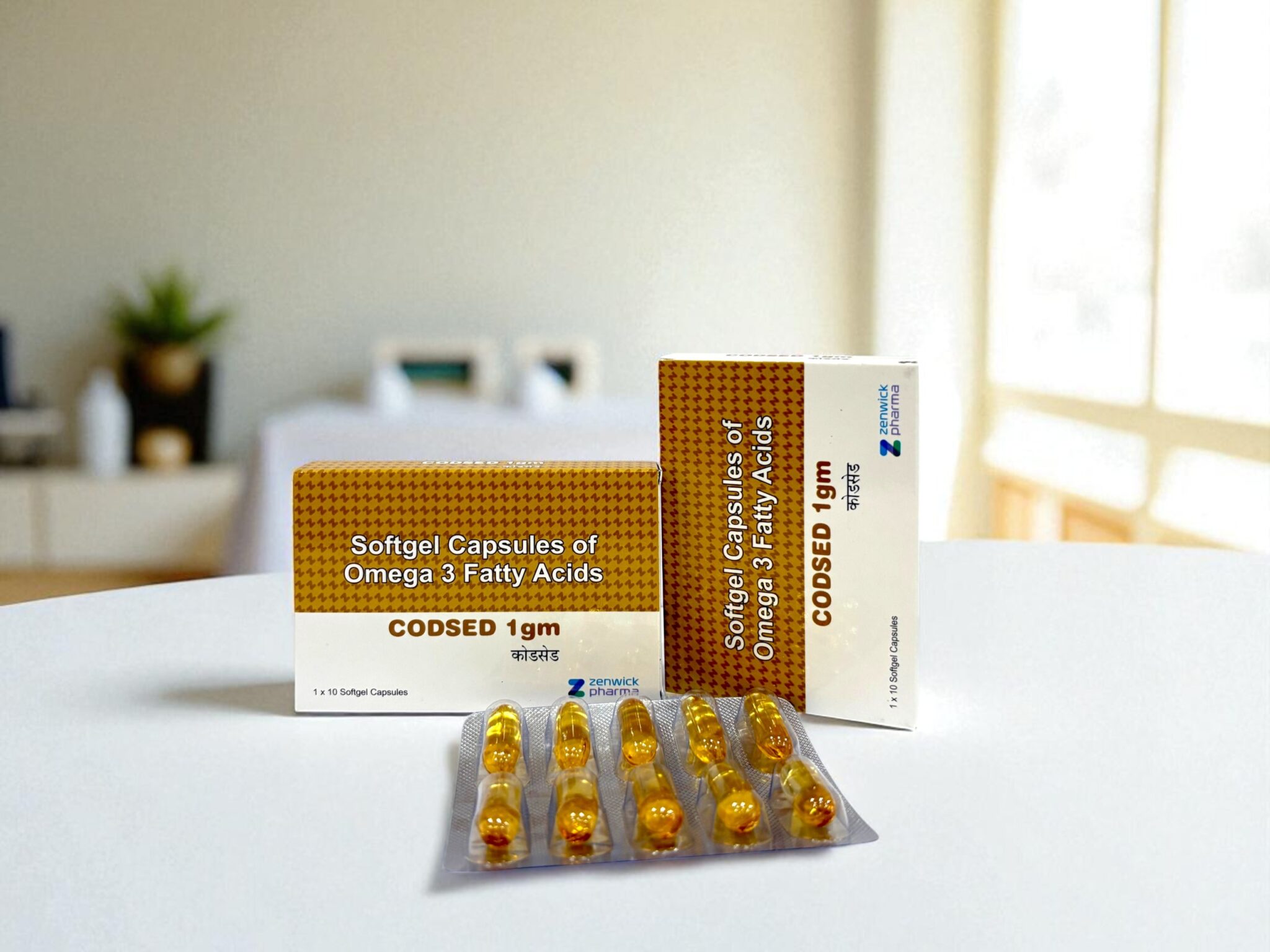 Codsed 1gm | Omega-3 Fatty Acid Softgel Capsules | Zenwick